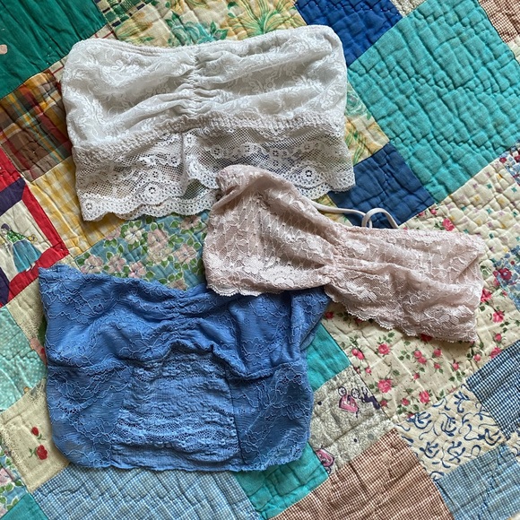 Free People | Intimates & Sleepwear | Lace Bralette Set Intimately Free ...